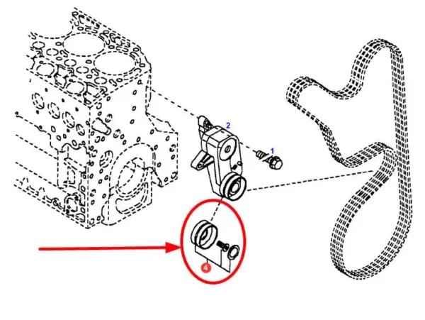 F718202040020 Rolka napinacza paska wieloklinowego - sklep rolniczy ...