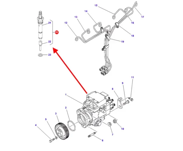 4224705M1 Wtryskiwacz Perkins 2645F027 - sklep rolniczy Korbanek