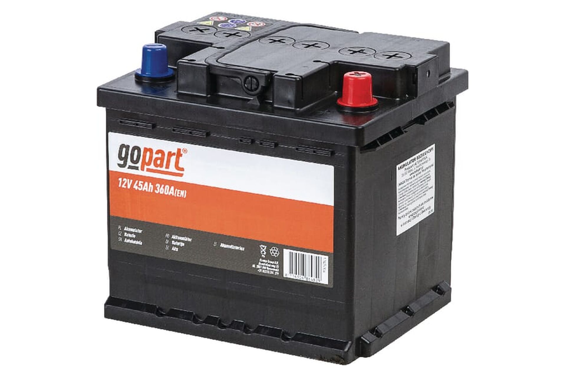 1045004 Akumulator 12V 45Ah 360A gopart - sklep rolniczy Korbanek