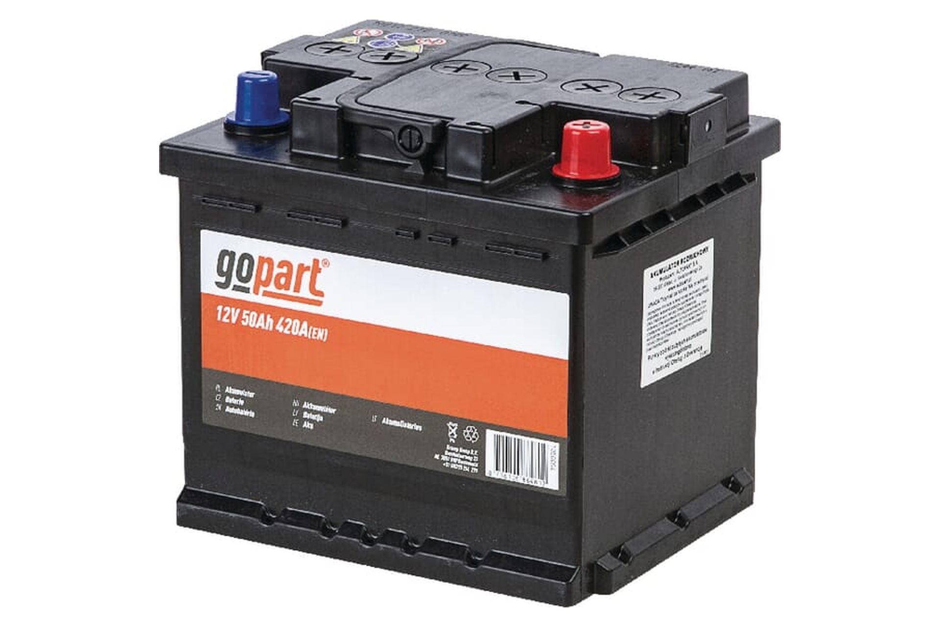 1050004 Akumulator 12V 50Ah 420A gopart - sklep rolniczy Korbanek