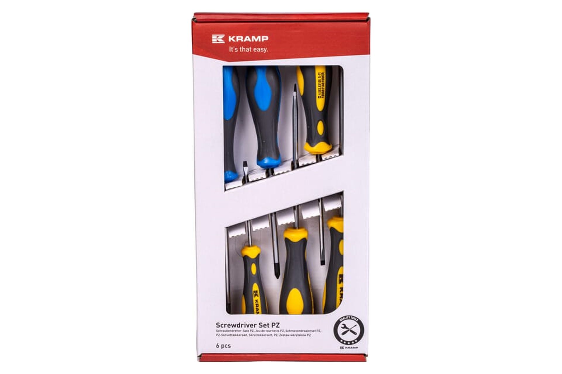 1808030606KR Set of flat and cross screwdrivers PZ 6 pieces ...