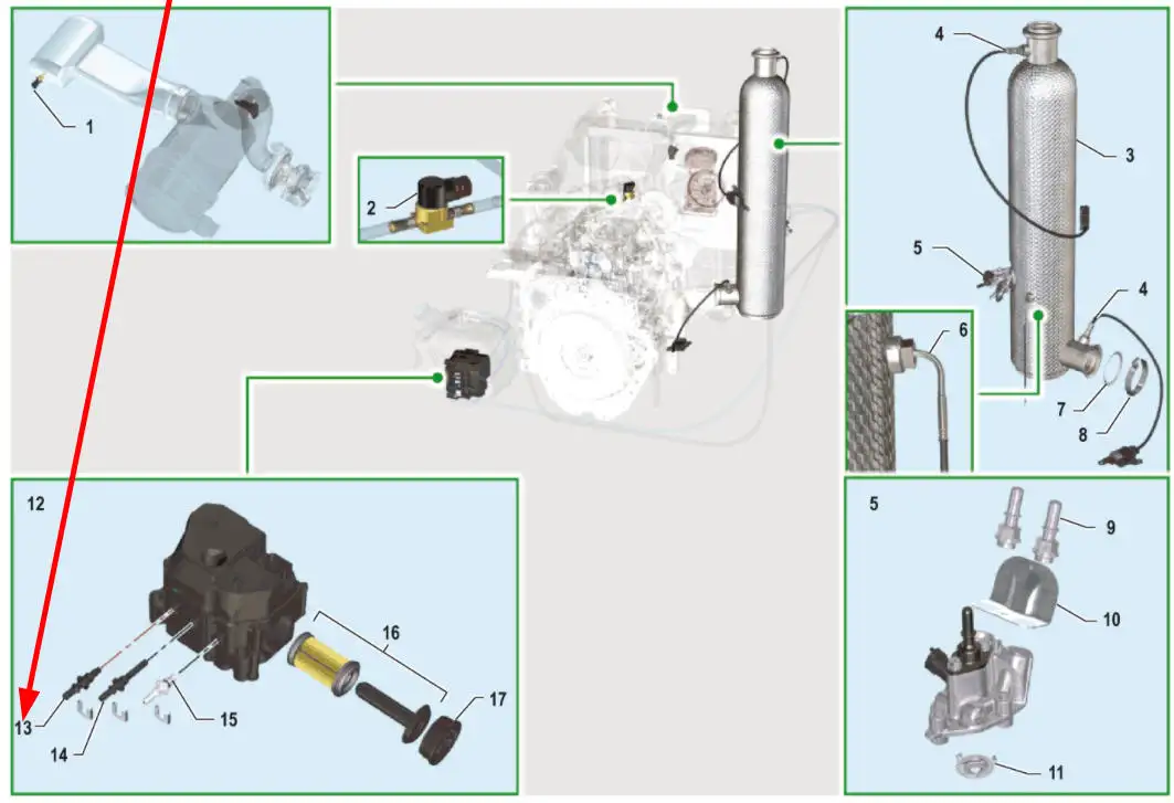 K0071393 AdBlue pump inlet connector - Korbanek agricultural shop