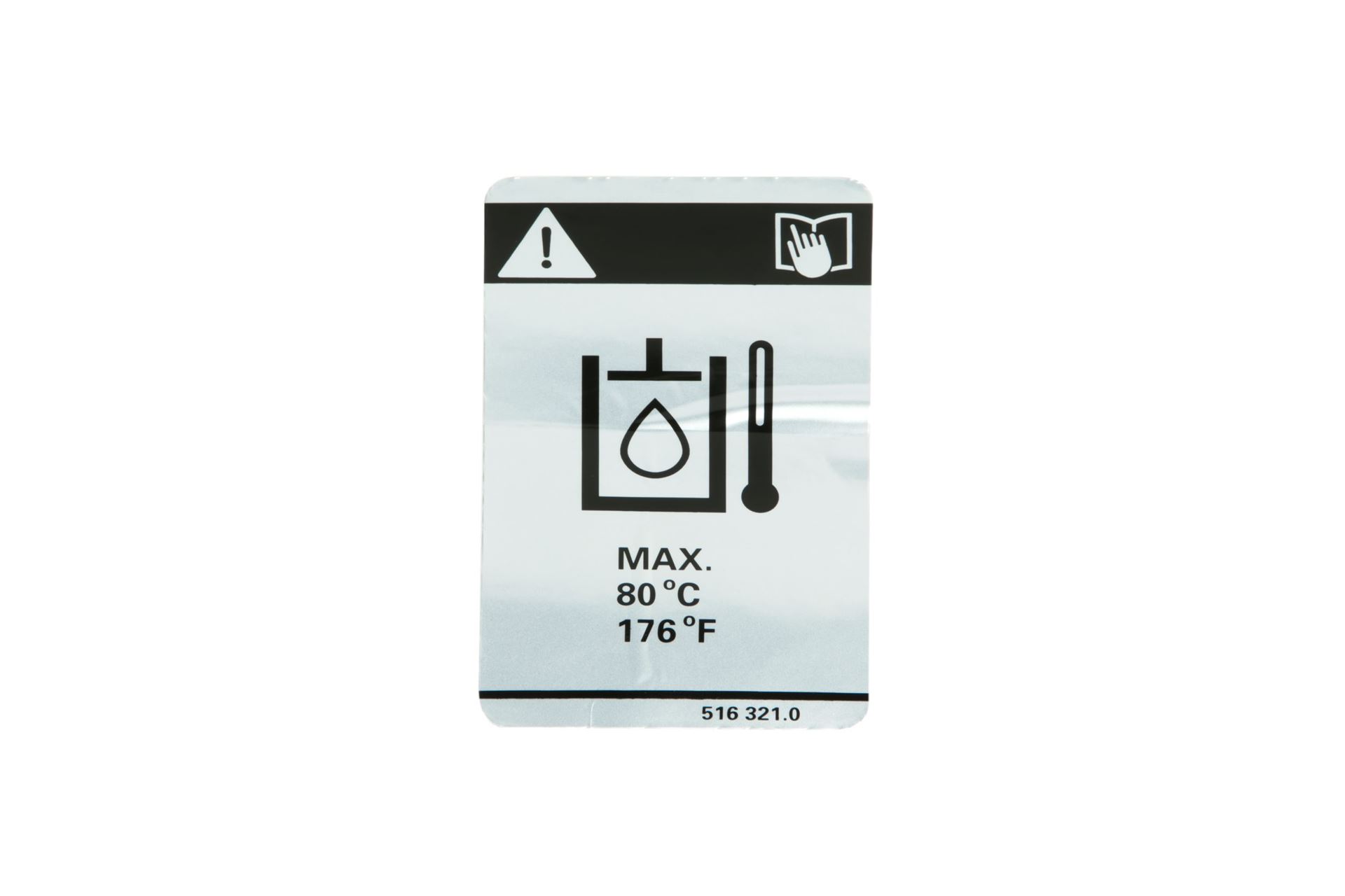 516321.0 Oil temperature information sticker - Korbanek agricultural shop