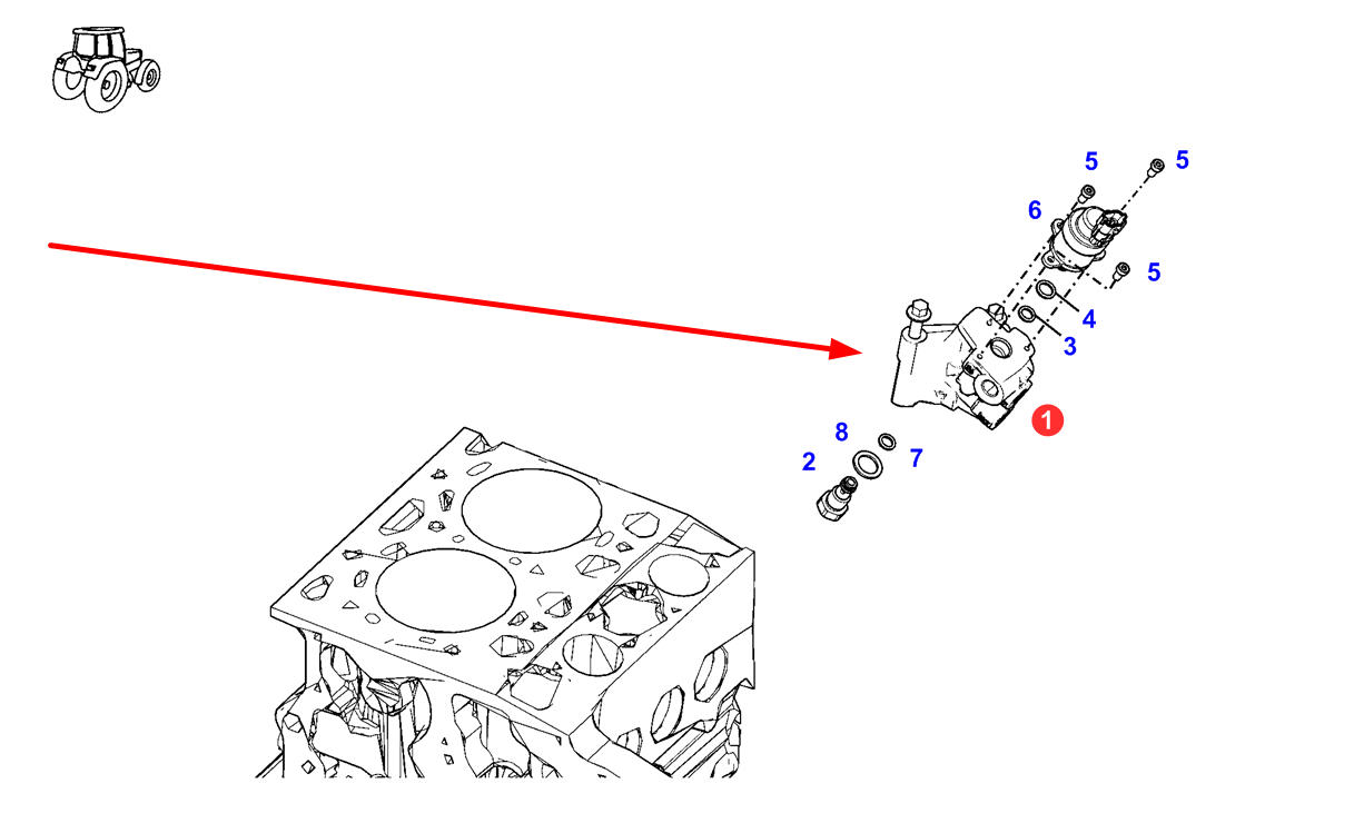 F00BC80045 Zawór ciśnienia paliwa - sklep rolniczy Korbanek