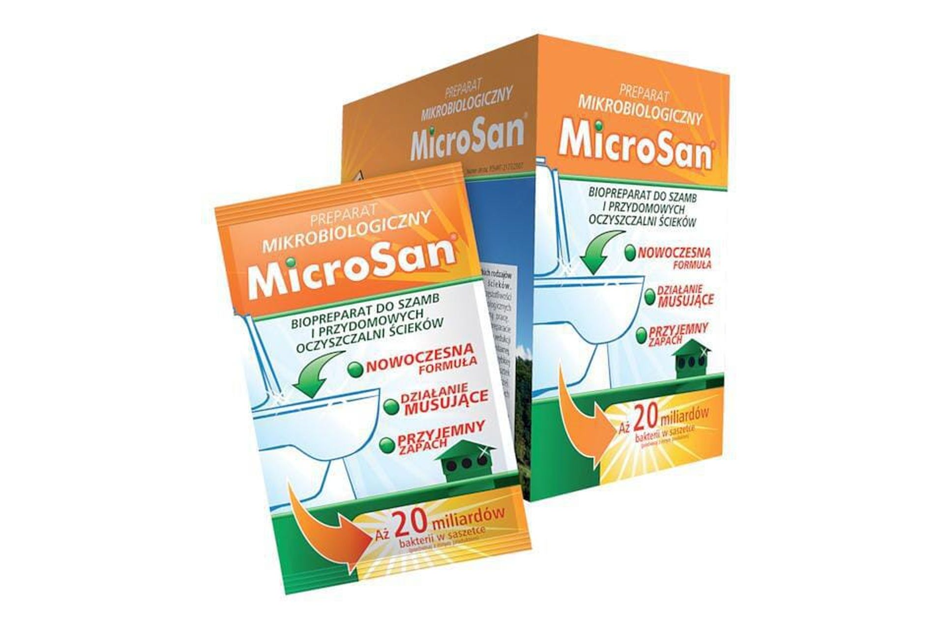 17050300010 Preparat do szamb i oczyszczalni ściekow MicroSan, 10 g - sklep rolniczy Korbanek