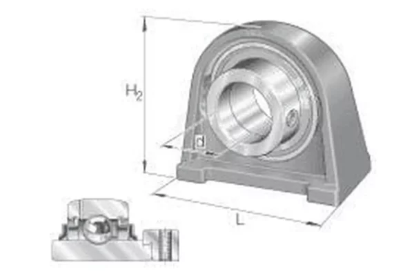 RSHE35N Łożysko z obudową stojącą, kompletne - sklep rolniczy Korbanek