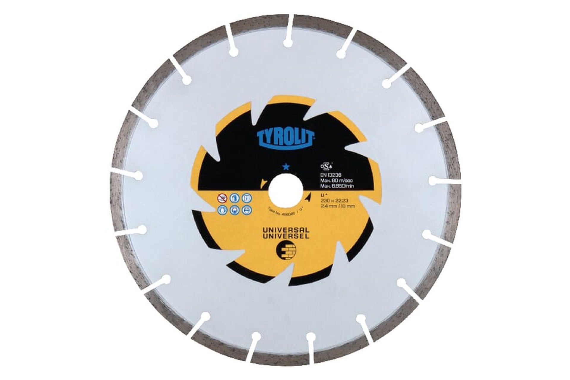 466090 Tarcza tnąca diamentowa uniwersalna DCU Basic Tyrolit, 230 mm - sklep rolniczy Korbanek