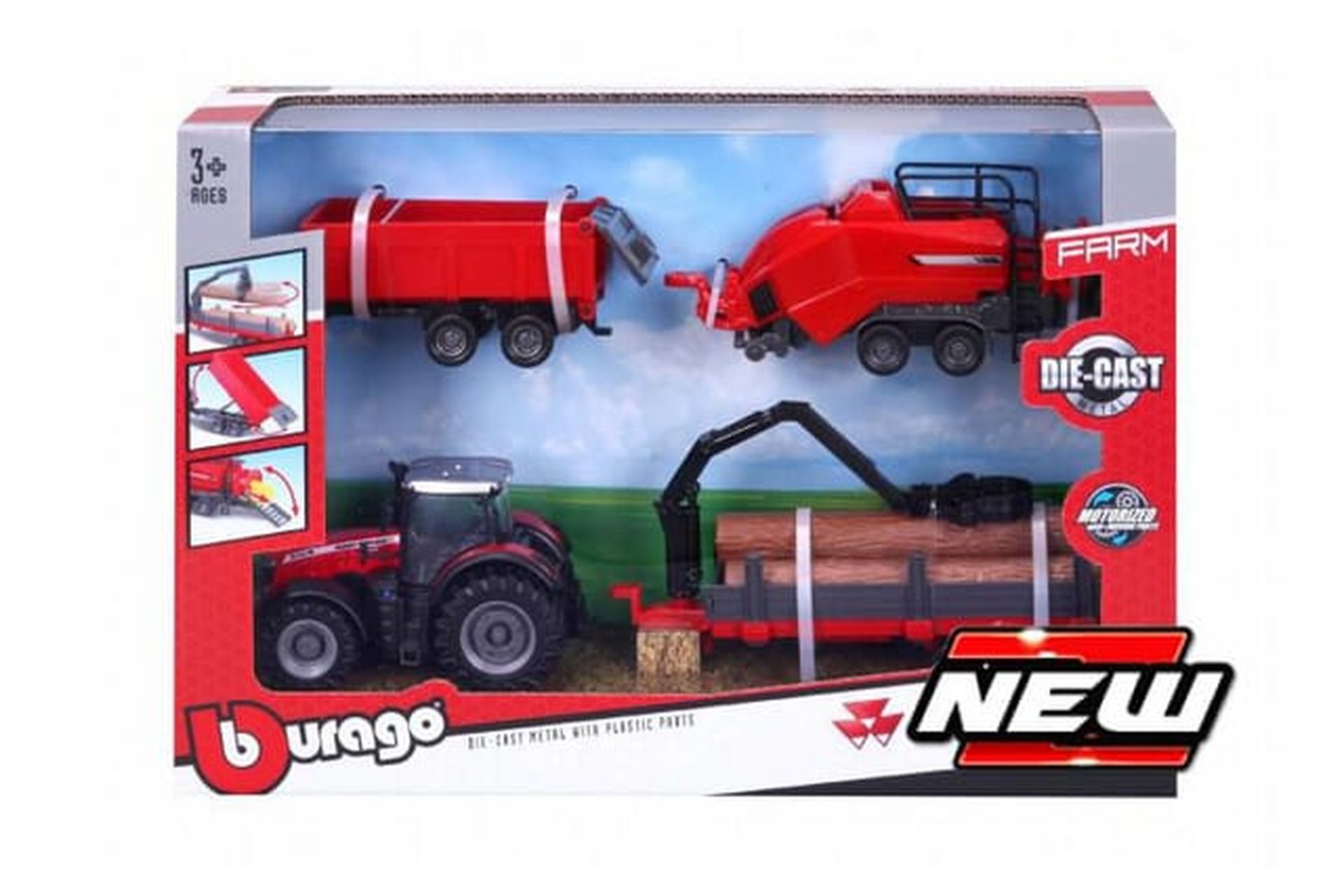 BB1831668M Zestaw do zabawy Massey Ferguson 8740S - sklep rolniczy Korbanek