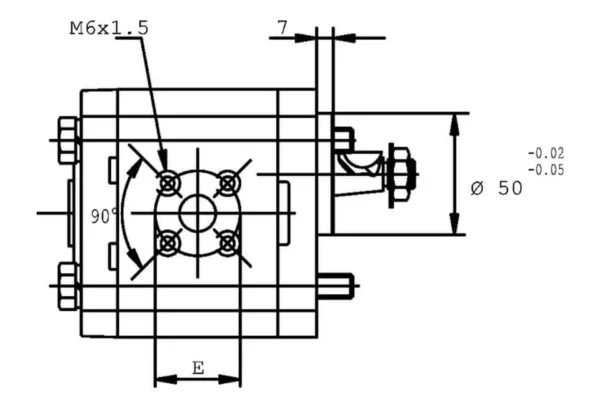 PLP2025S054B4 Pompa zębata PLP20.25S0-54B4-LBE/BC-N - sklep rolniczy ...