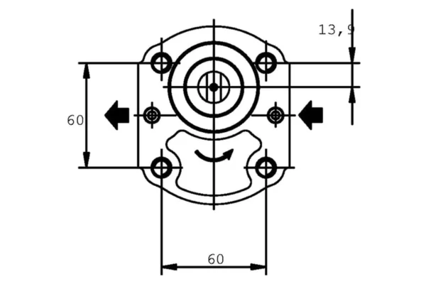 PLP2016D095B6 Pompa zębata PLP20.16D0-95B6-LBE/BC-N-EL - sklep rolniczy ...