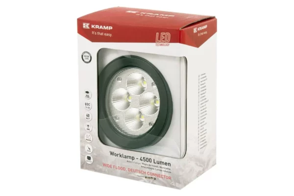 LA10416 Lampa robocza LED, okrągła 40W 3800lm 10/30V światło ... LA10416 Lampa robocza LED, okrągła 40W 3800lm 10/30V światło ...