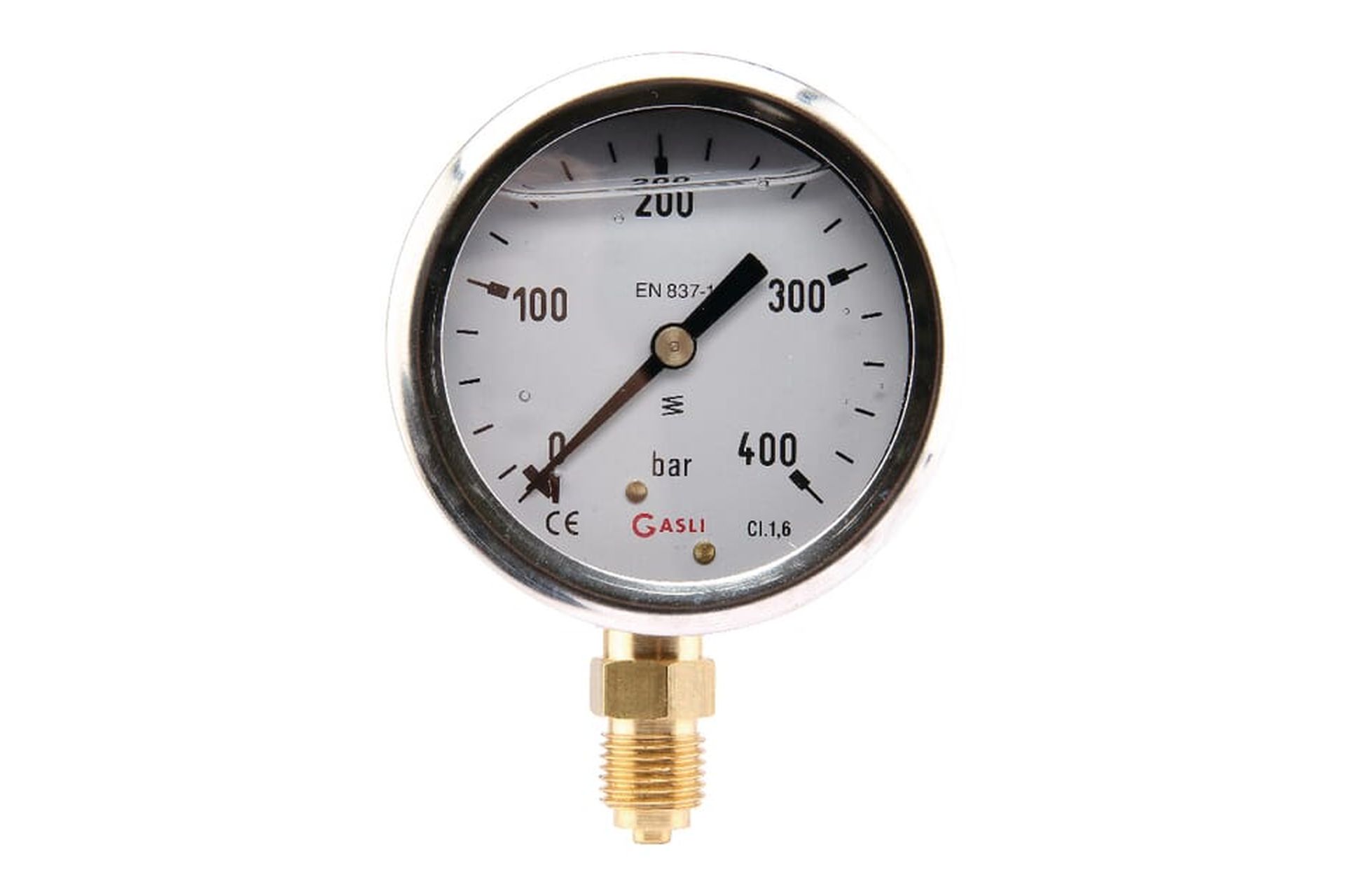 MA63400L04SSGF Manometr glicerynowy o63 mm, 0-400 bar przyłącze dolne 1/4" - sklep rolniczy Korbanek