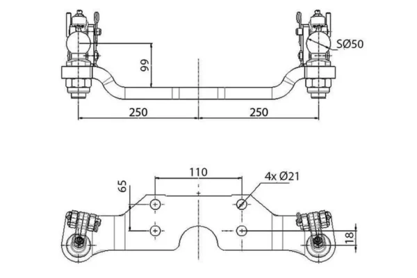 HS1271ZLLHRH System zaczepowy, lewy/prawy, Sauermann - sklep rolniczy ...