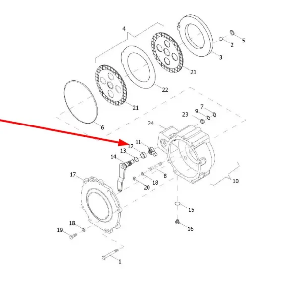 FT300.43.107 Tuleja dystansowa hamulca - sklep rolniczy Korbanek