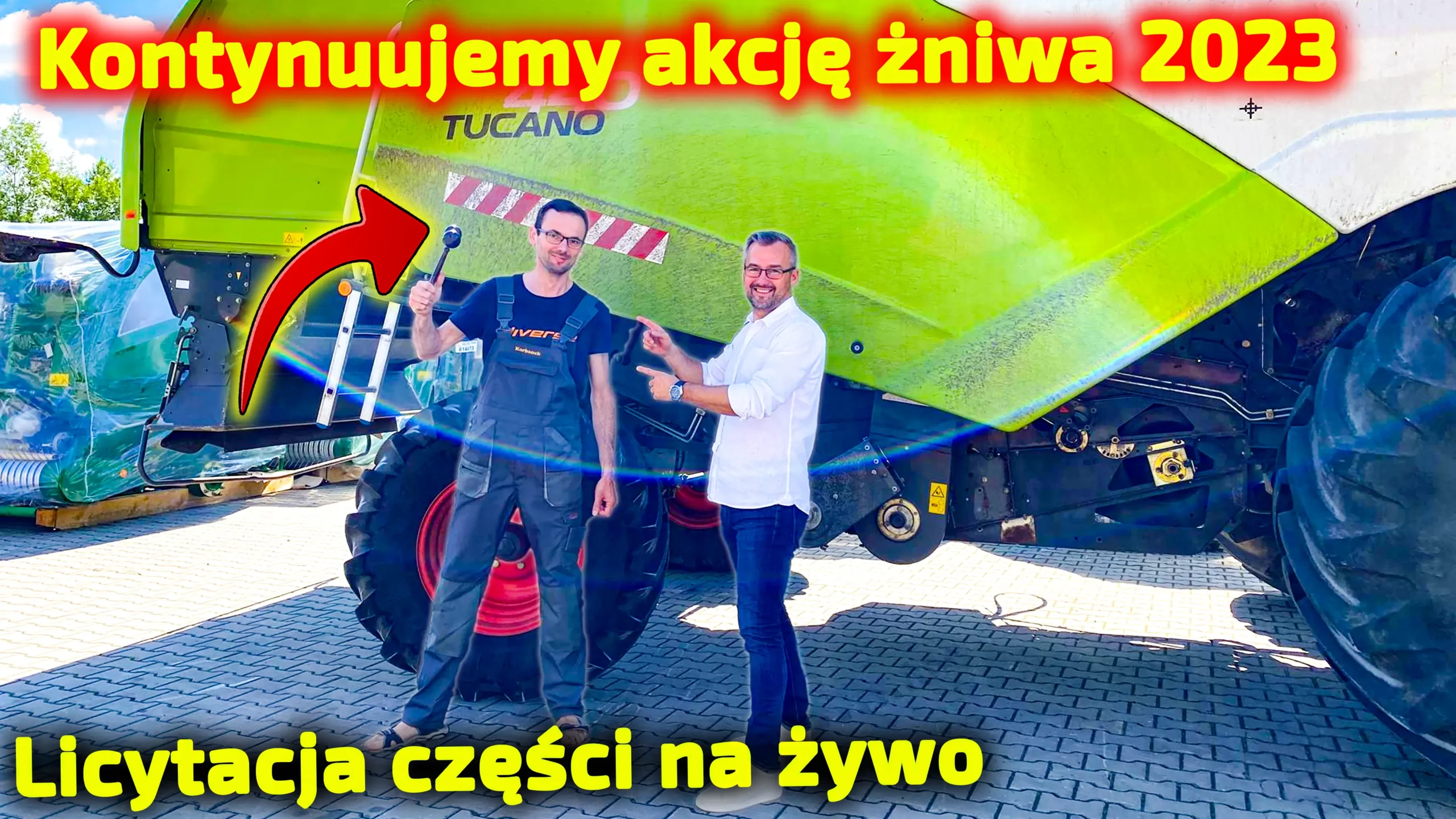 Licytacja części na żywo👉ŻNIWA 2023 ciąg dalszy - sklep rolniczy Korbanek